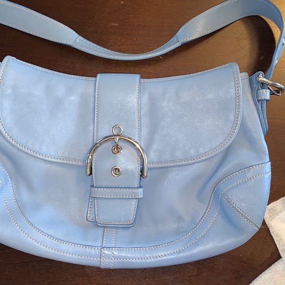 Coach | Bags | Vintage Coach Powder Blue Hobo Handbag | Poshmark